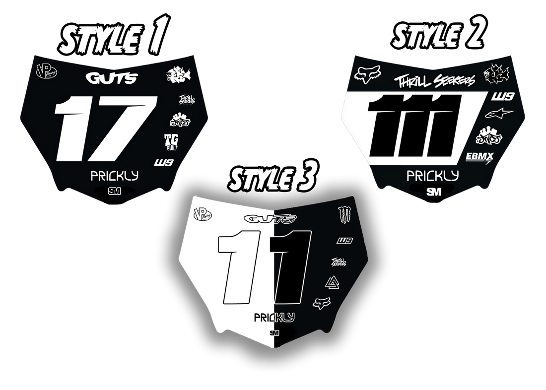 Motocutz Plate decal 3 Styles – SocalMotos